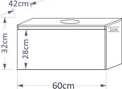 Ral Umyvadlová skříňka Mia 4 - Černý lesk
