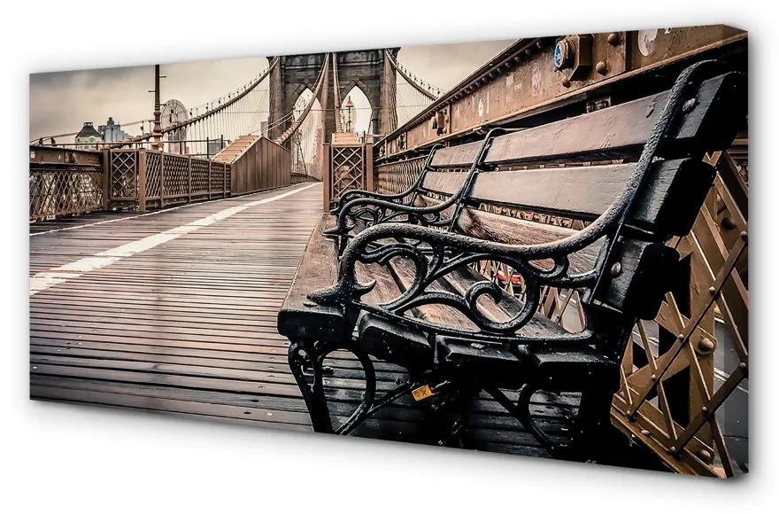 Obrazy na plátně Most bench 125x50 cm