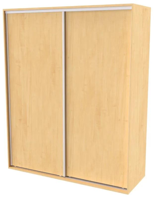 Nábytek Mikulík Skříň FLEXI 2 - 2x dveře plné ROZMĚR: (š/v/h) 200 x 220 x 65 cm