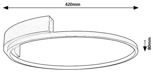 Rabalux 71287 - LED Stropní svítidlo HOLIZE LED/23W/230V