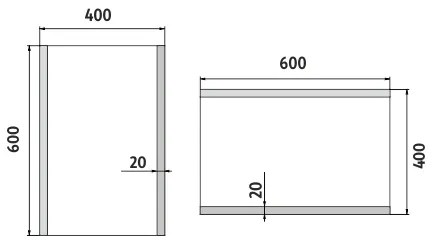 Nimco Koupelnové podsvícené LED zrcadlo ZP 11000, 40 x 60 cm