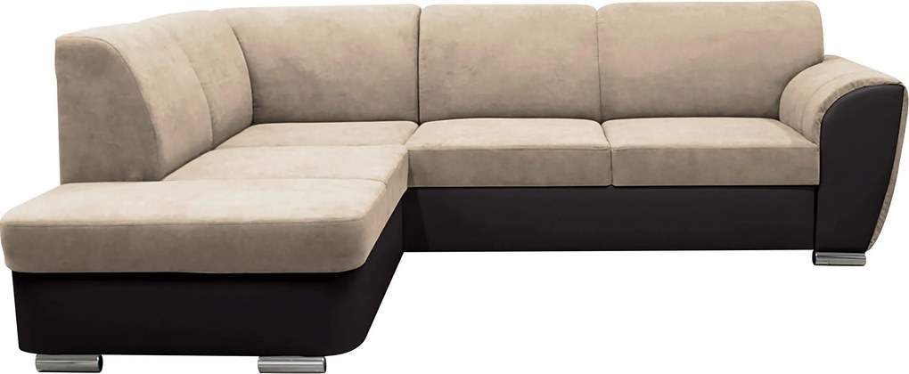 XXXLutz ROHOVÁ SEDAČKA, textil, tmavě hnědá, béžová MID.YOU - Sedací soupravy - 001574004010