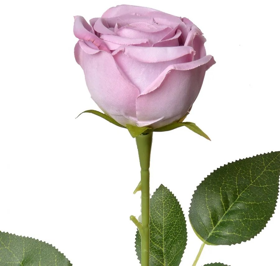 Dekorace umělá květina fialová růže Rose Purple - 9*9*61 cm
