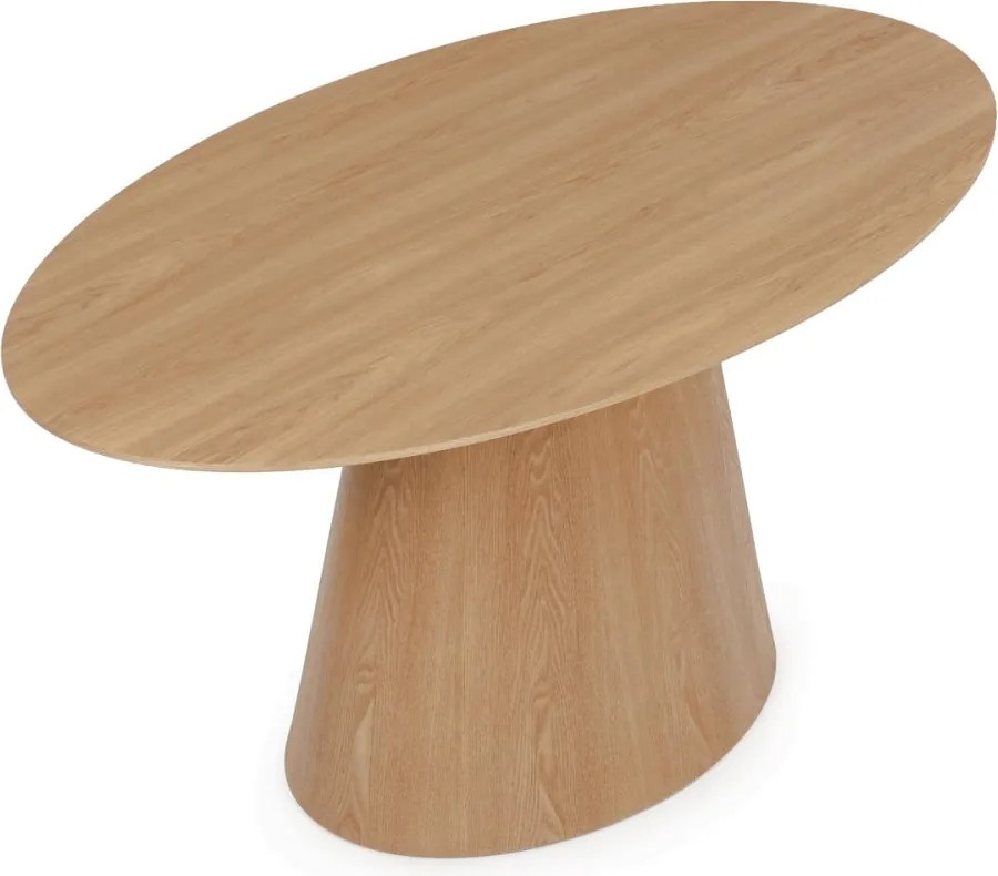 Oválný jídelní stůl, dýha, dub HT-L3523 OAK (160 x 90) cm