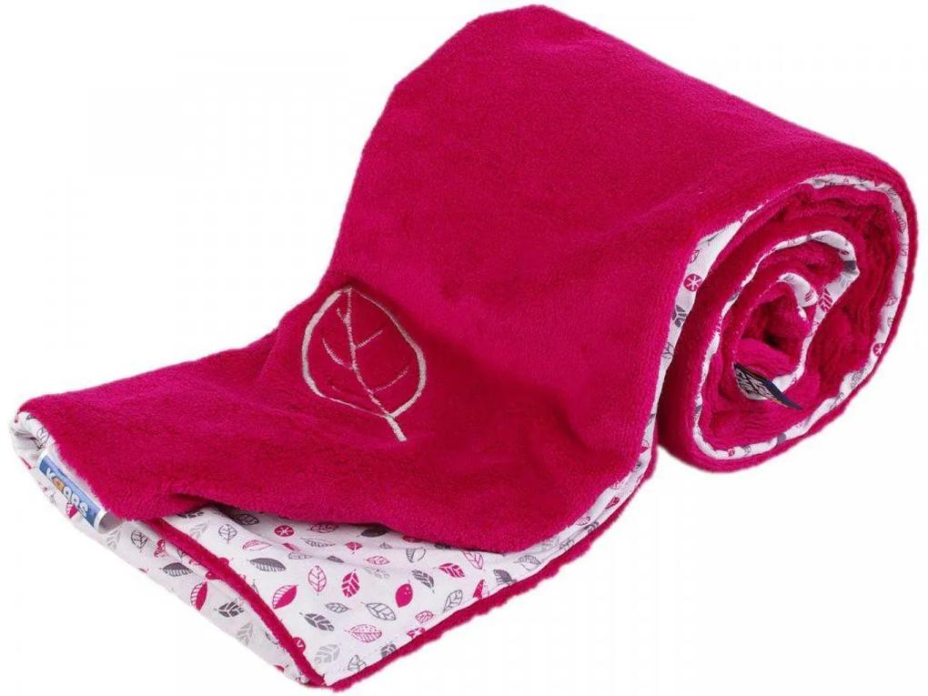 Kaarsgaren Dětská deka Wellsoft bavlna 100 x 70 cm Růžová/motýl
