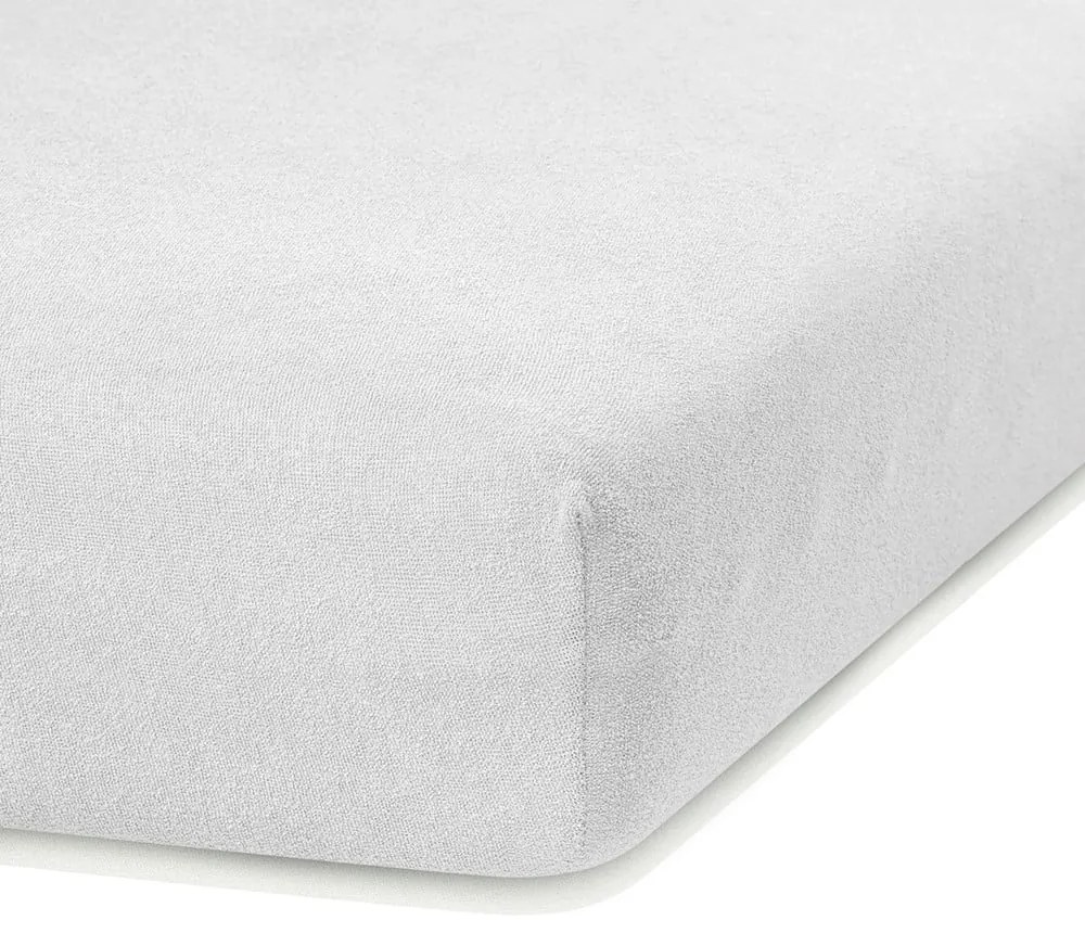 Bílé napínací froté prostěradlo 240x220 cm Ruby – Restilo