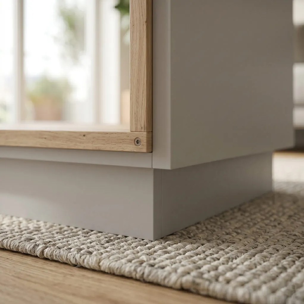 IDZ Konferenční stolek GREY 06, 120 cm Bílá/Dub Artisan