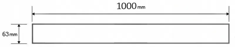 Mexen M01 vzor na sprchového žlabu 100 cm zlatá, 1520100