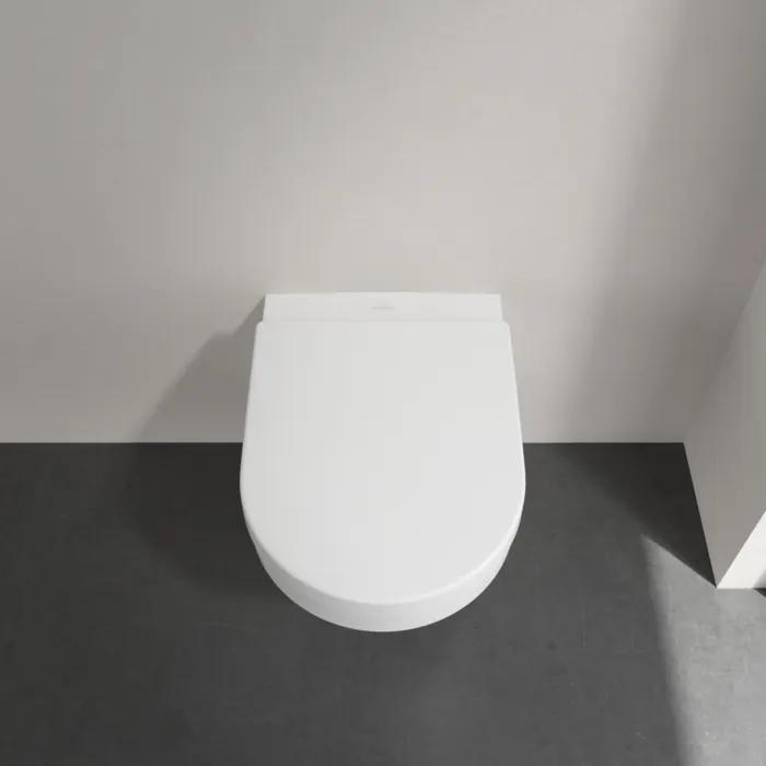 VILLEROY & BOCH Villeroy &amp; Boch ARCHITECTURA - WC mísa bezrámová, 530x370 mm, závěsný model, DirectFlush, vodorovný odpad, bílá alpin 4694R001