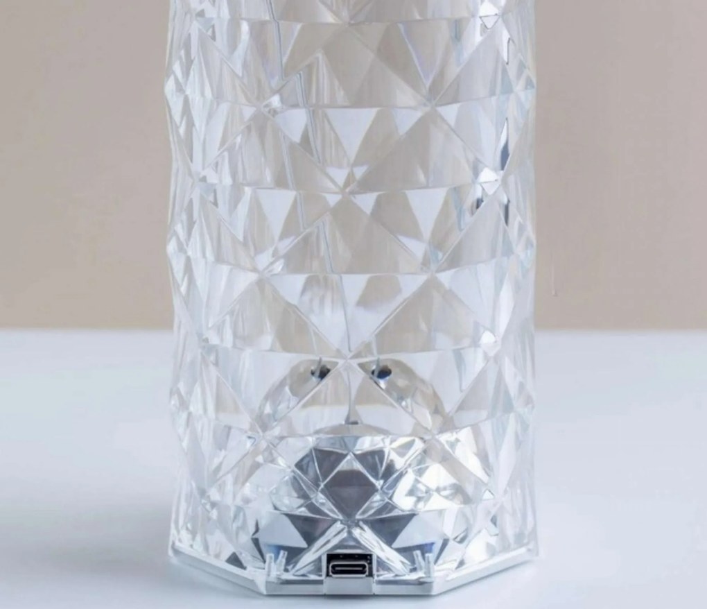 Dekorační LED osvětlení ROSE DIAMOND - 21 cm - multikolor