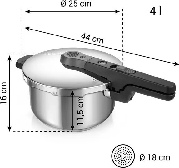 TESCOMA Tlakový hrnec ELEMENT 4,0 l