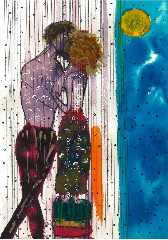 Marascaud | Malé ženy Rám: Černý, Velikost: 40 x 30 cm