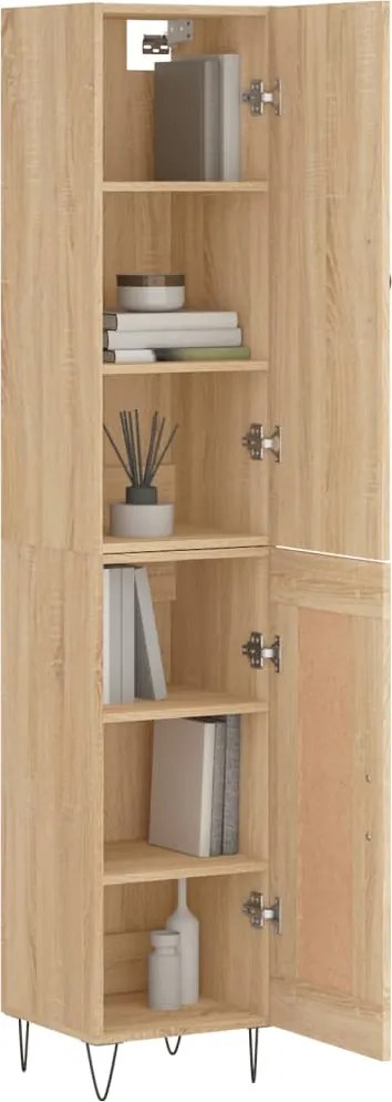 Skříň highboard dub sonoma 34,5 x 34 x 180 cm kompozitní dřevo 3199140