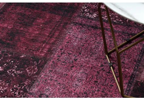 koberec ANTIKA 127 tek, moderní patchwork, řecký omyvatelný růžový velikost 160x220 cm | krásné koberce cz