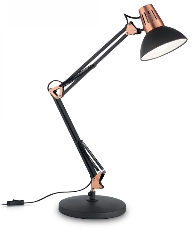 Ideal Lux 061191 stolní lampička Wally Nero 1x40W|E27