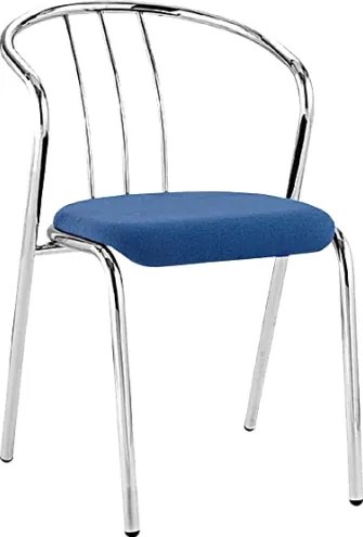 KOVONAX Židle Sarah Čalounění: Koženka MEDITAP, Barva látky: MEDITAP 1044, Povrchová úprava (barva): Chrom