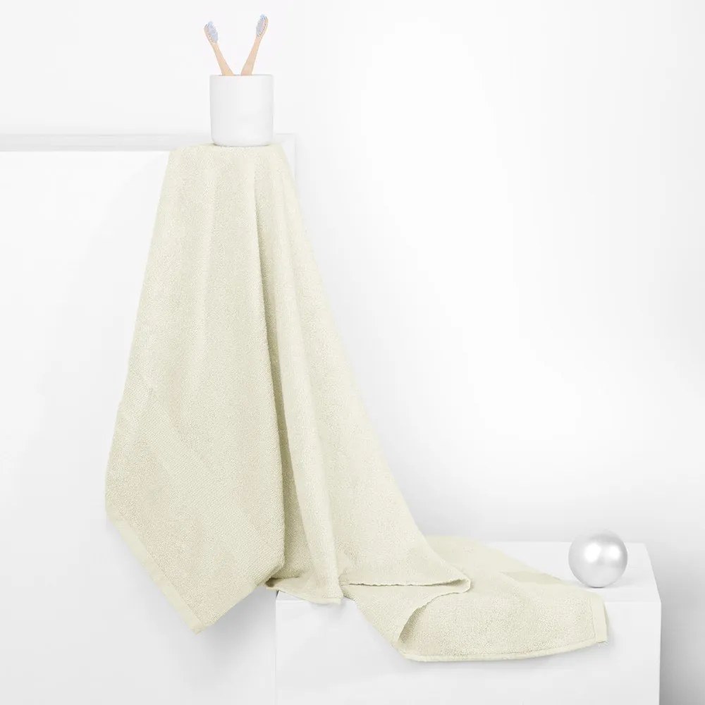 Krémový froté bavlněný ručník 30x50 cm Marina – DecoKing