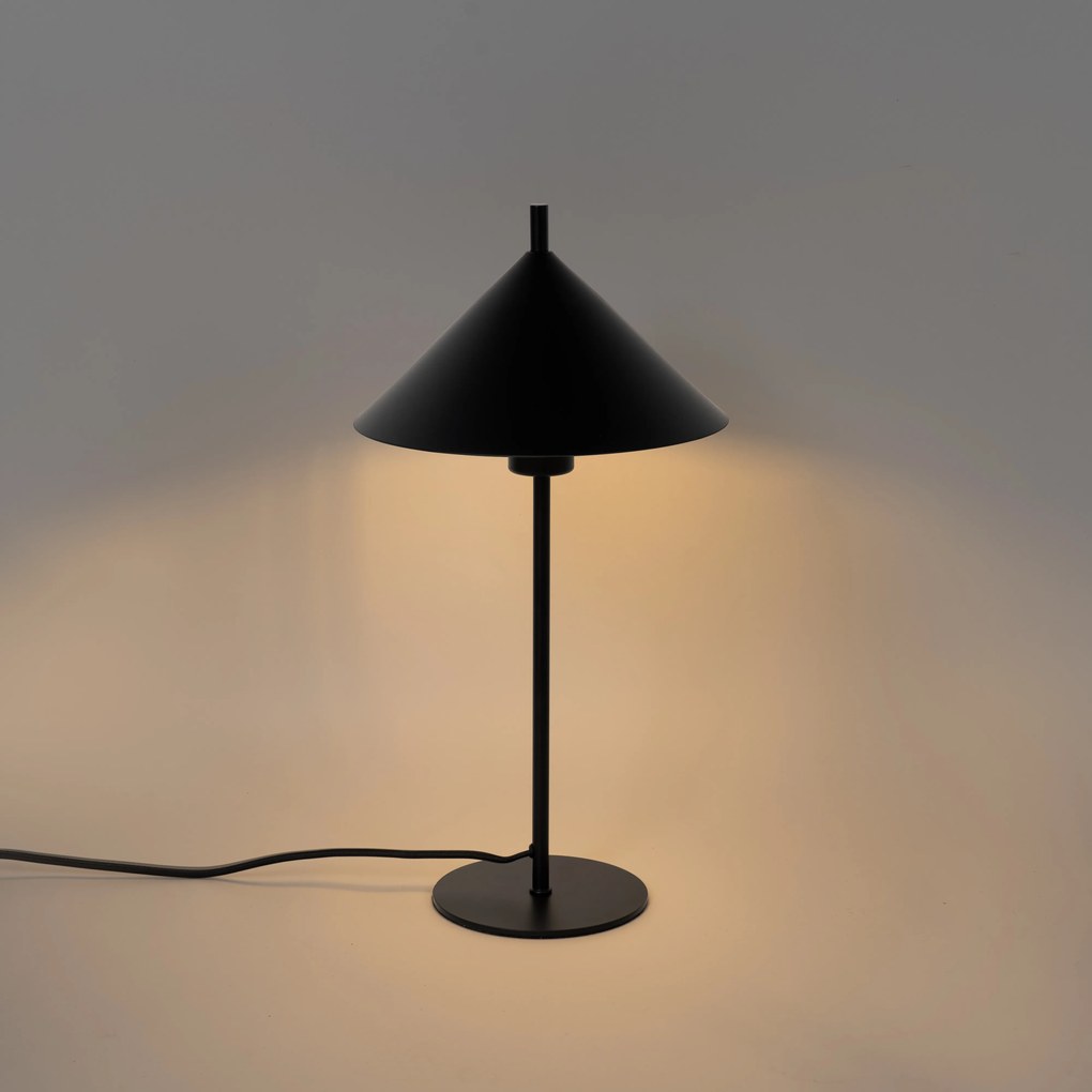 Designová stolní lampa černá - Triangolo