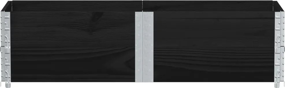 Zahradní truhlík černý 150x50 cm masivní borové dřevo 3295408
