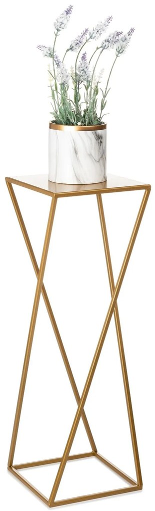 STOJAN NA KVĚTINÁČ LOFT4 70X24X24 CM ZLATÁ