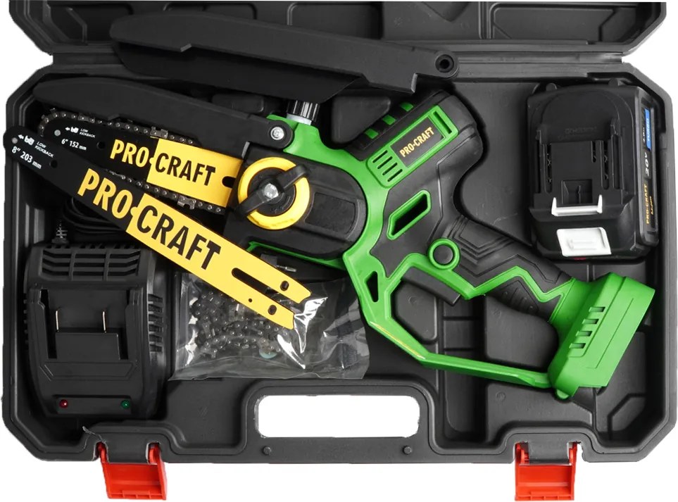 Procraft PKA32Li + ES28Libb 20V sada - akumulátorová ruční pilka a nůžky