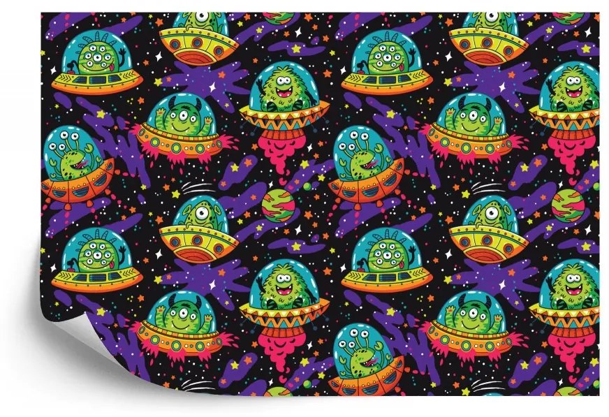 Fototapeta Barevné Bláznivé Ufo Hladký vinyl 400x280