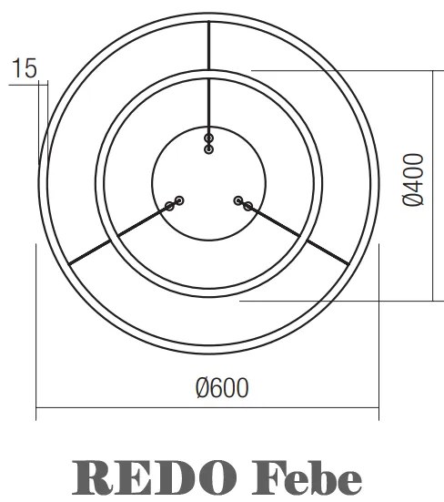 Světla a lustry REDO GROUP LED závěsné světlo Redo 01-2887 FEBE/LED 62W Barva světla: 3000K