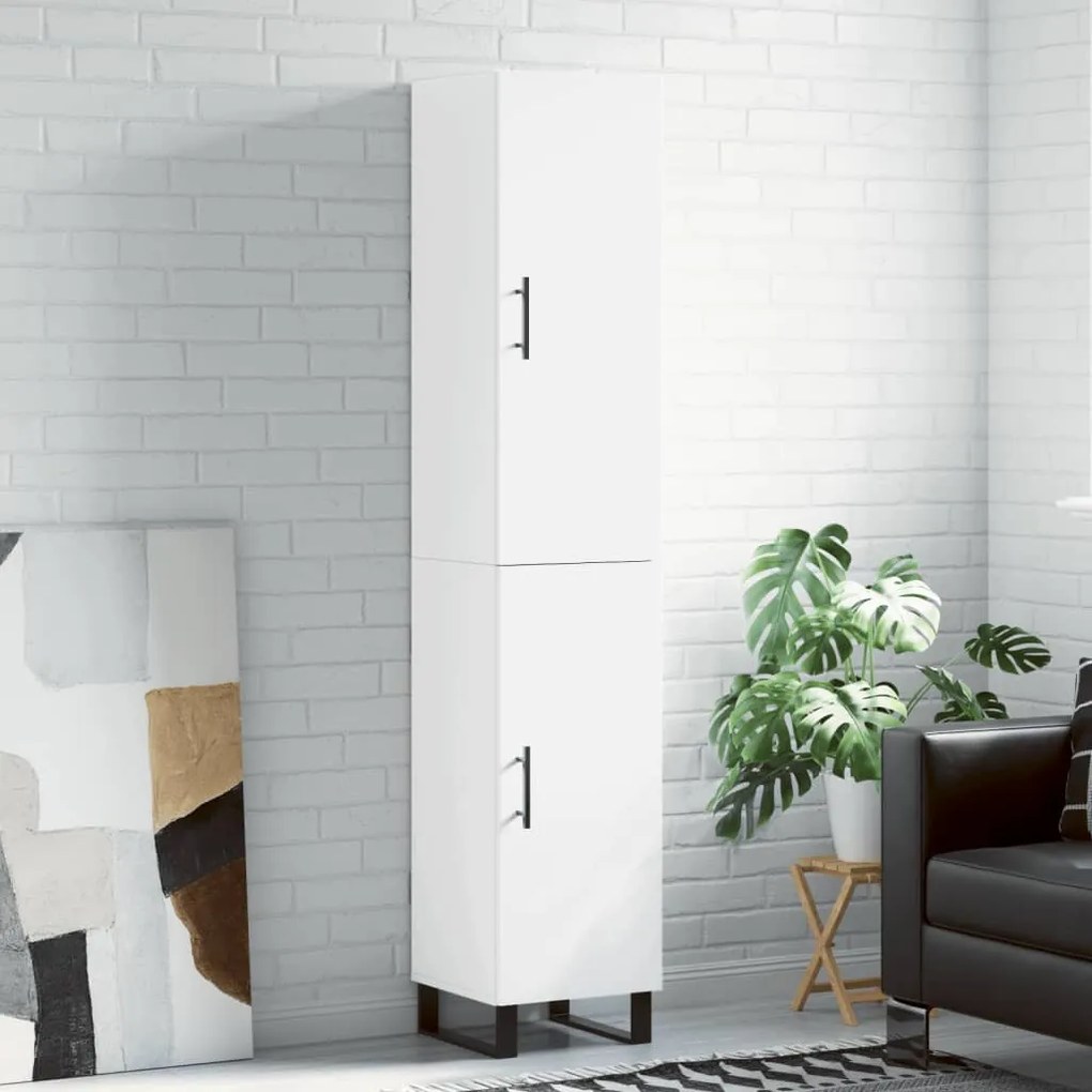 Skříň highboard bílá 34,5 x 34 x 180 cm kompozitní dřevo 3198809