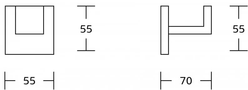 Mexen příslušenství, Vox držák na ručník, 1-háček, kartáčová zlatá, 707035-55