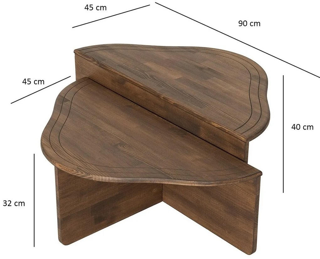 Konferenční stolek Altopiano Walnut