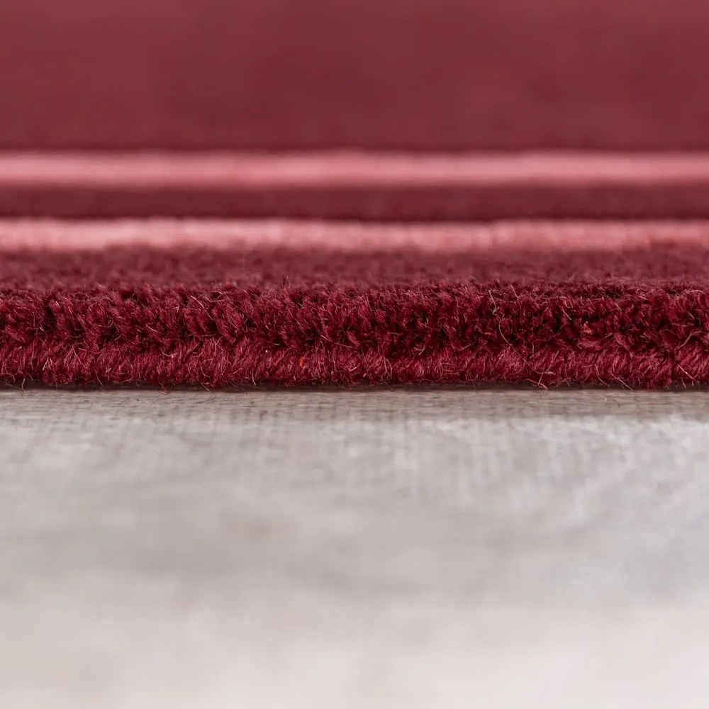 Vínový ručně tkaný vlněný koberec 120x170 cm Gatsby – Flair Rugs