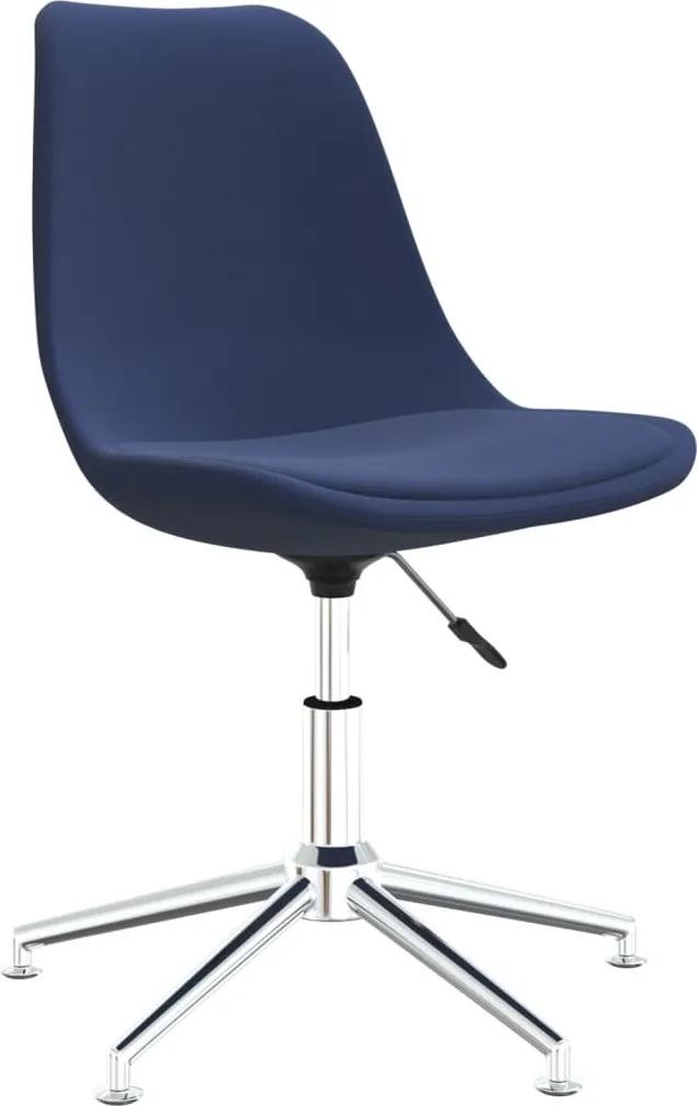 vidaXL Otočné jídelní židle 6 ks textil [3085414] Barva: Modrá