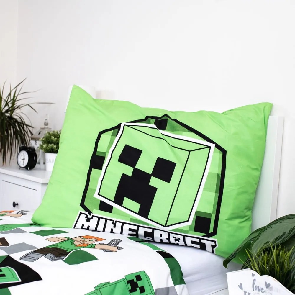Dětské povlečení na jednolůžko z mikrovlákna 140x200 cm Minecraft – Jerry Fabrics