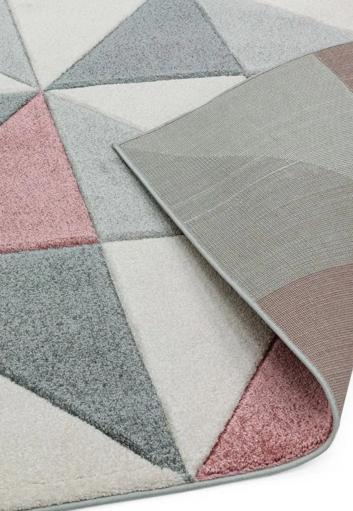Růžový koberec Furla Cubic Pink Rozměry: 120x170 cm