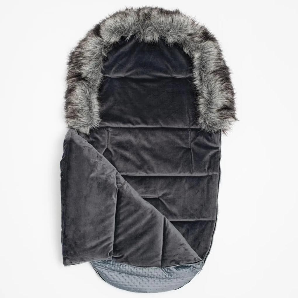 Zimní fusak New Baby Lux Fleece graphite