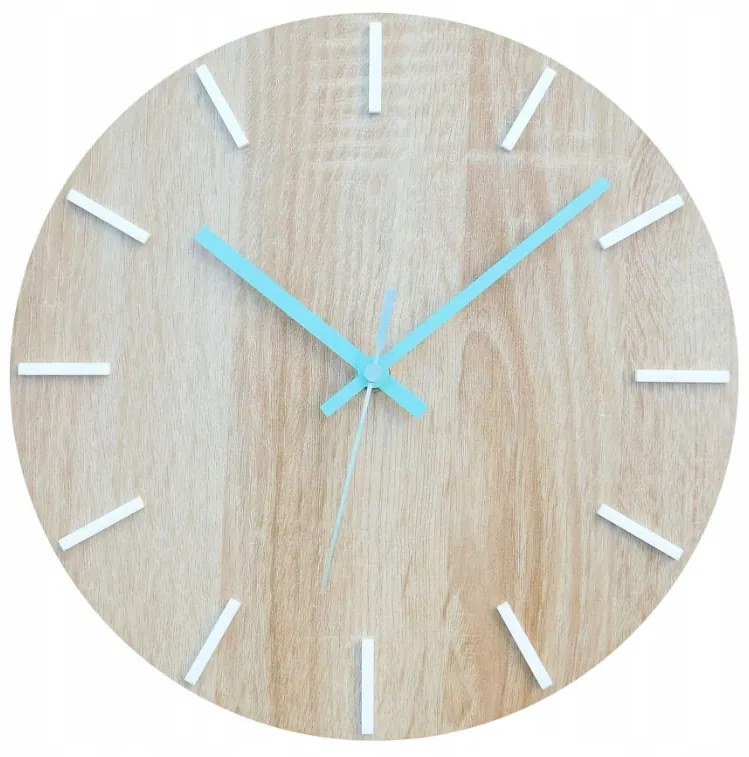 M.Clock Nástěnné hodiny dřevěné Mietus 30cm