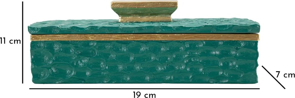 Úložný box Grent 19 cm zelený