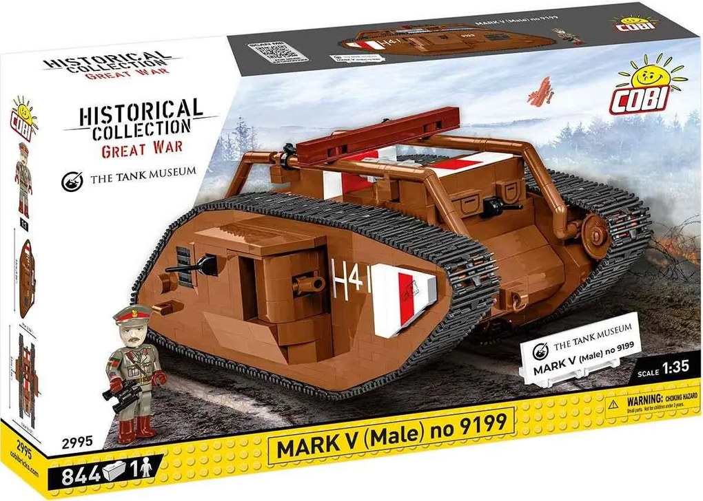 Cobi 2995 britský tank mark v (male) no 9199, 1:35