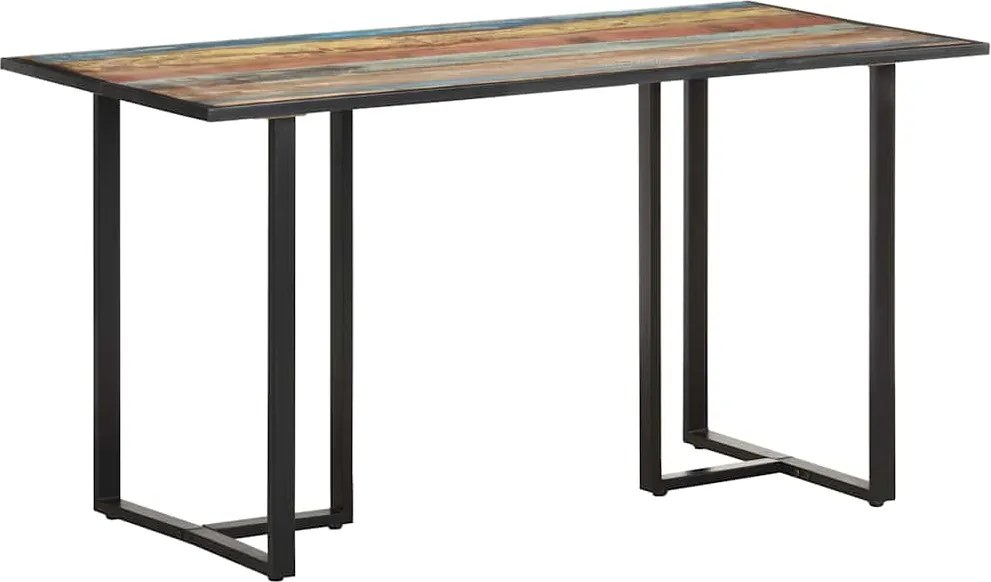 Jídelní stůl 140 cm masivní recyklované dřevo 320692