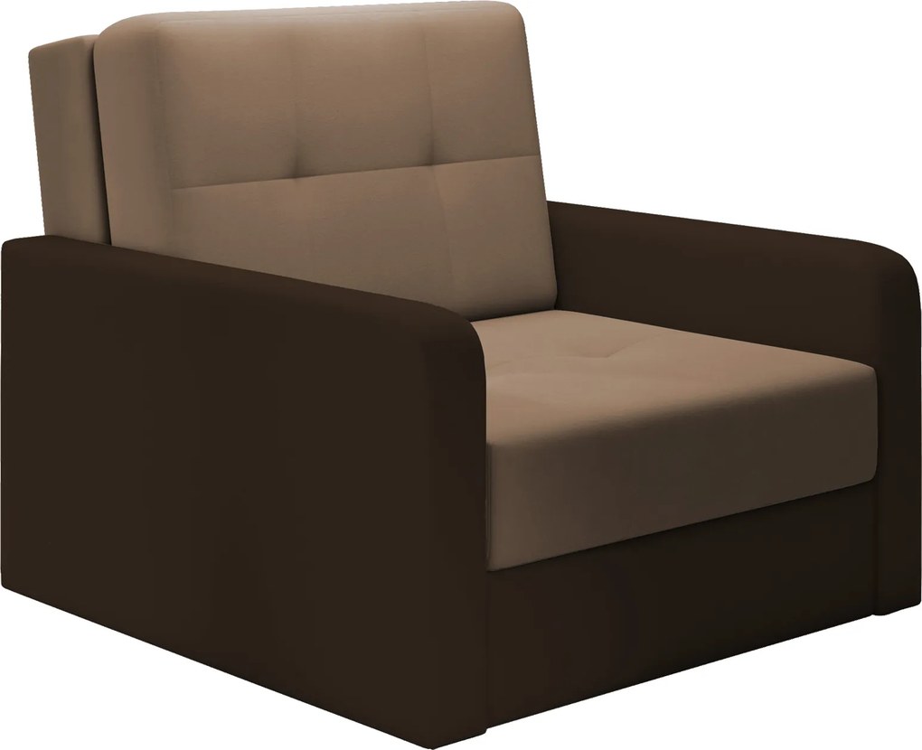 IDZ Pohovka TOP I, 104 cm Barva látky: Tmavě šedá a bílá Eko kůže (Bahama 35 + Soft 17)