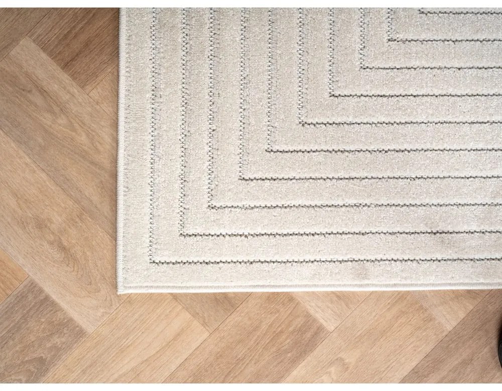 Krémový kulatý vnitřní a venkovní koberec ø 120 cm Nova 1202 – Ayyildiz Carpets