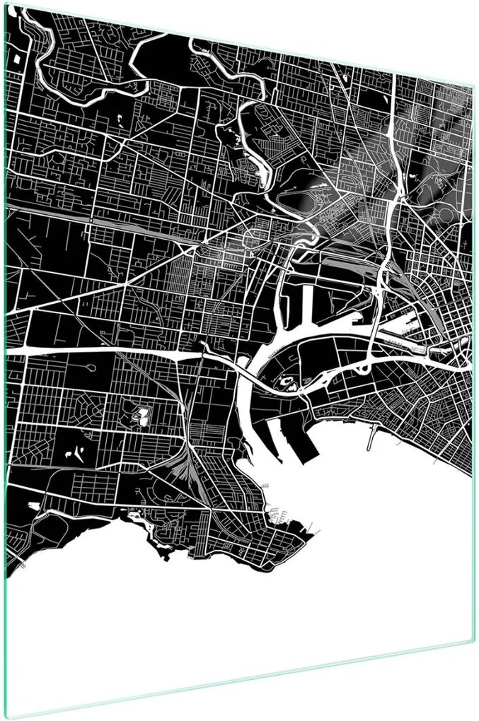 Skleněná Krájecí Deska 45x52 Mapa Tvrzené Sklo 7v1