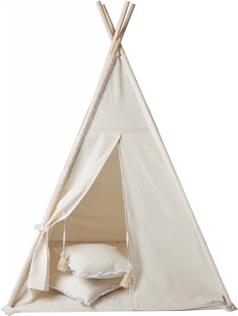 Vigvam design Nature Teepee pro holčičky - pětiúhelníkové s doplňky