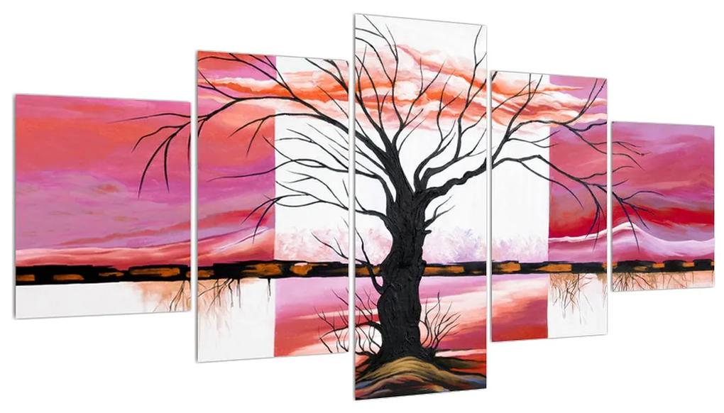 Obraz malby stromu (150x80 cm)