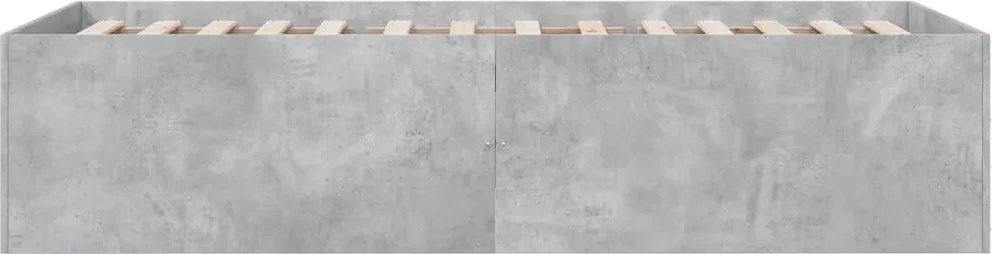 Rám postele betonově šedý 75 x 190 cm kompozitní dřevo 3280982