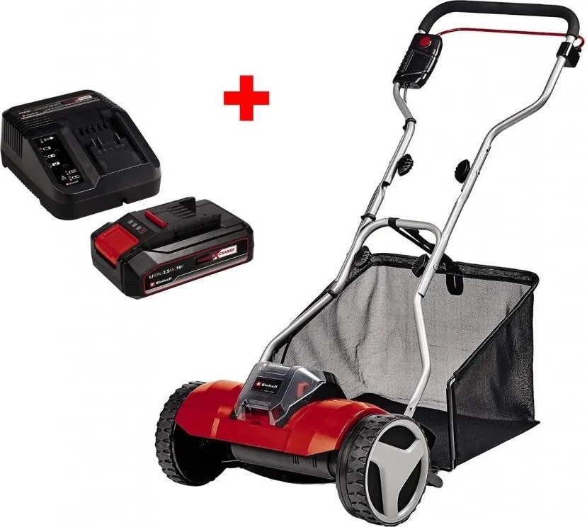 Akumulátorová vřetenová sekačka Einhell Power X-Change GE-HM 18/38 Li + Baterie 4Ah a nabíječka Zvolte variantu