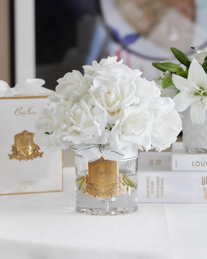 Côte Noire Luxury Grand Bouquet kytice 13 parfémovaných růží Ivory White