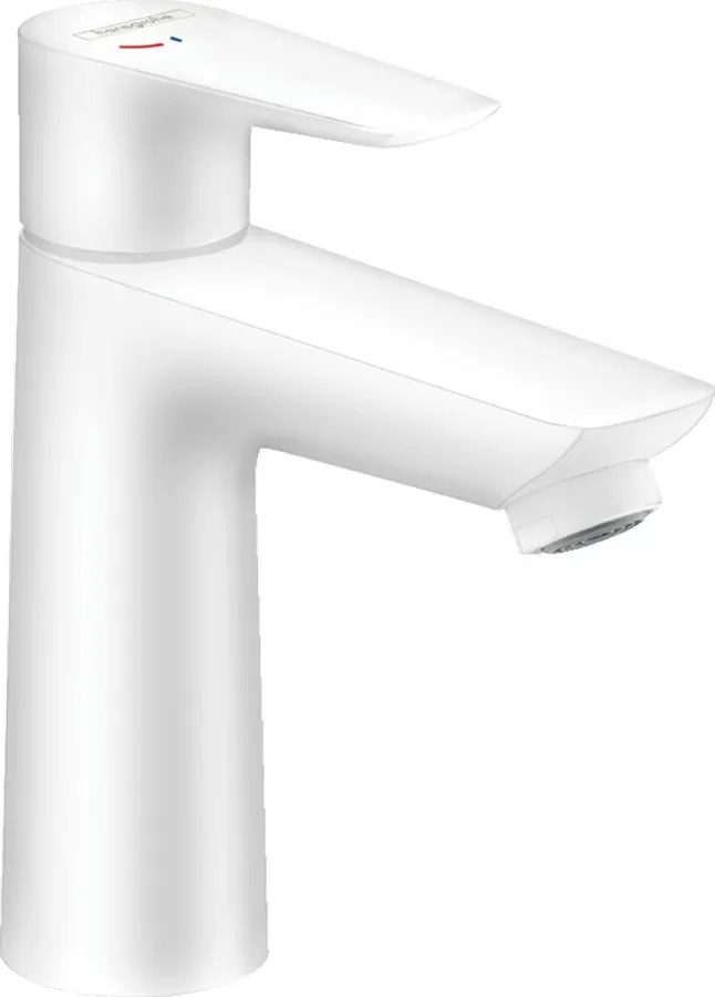 Hansgrohe Talis E, páková umyvadlová baterie 110 CoolStart s odtokovou soupravou s táhlem, bílá matná, 71713700