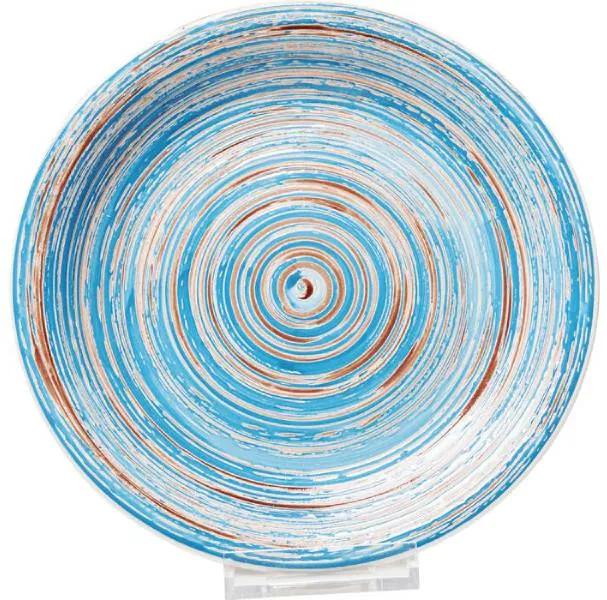 Swirl talíř ø27 modro-krémový