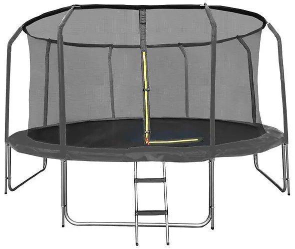 Trampolína COMFORT 427cm černá s žebříkem